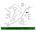 MB642442 - Fuel Door Clip 2014-2024 Mitsubishi | Mitsubishi Direct Parts