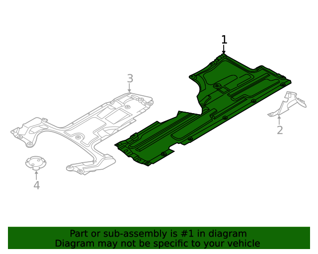 51757276181 - 2013-2019 BMW Under Cover (51-75-7-276-181) | BMW of ...