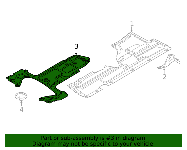 Genuine BMW 51-75-7-905-274 | Underfloor Coating, Center | FREE ...