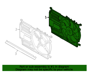 2016-2023 BMW Engine Cooling Fan Assembly 17-42-8-645-859 ...