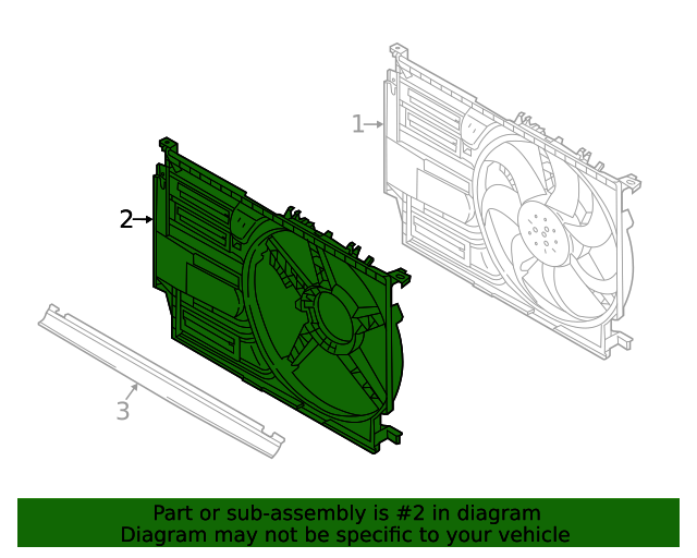 2019-2024 BMW Fan shroud 17-42-8-645-857 | AutoNationParts.com
