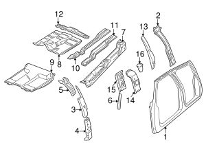 1992-2000 GM Panel Body Si Inr Lwr 15724199 | TascaParts.com