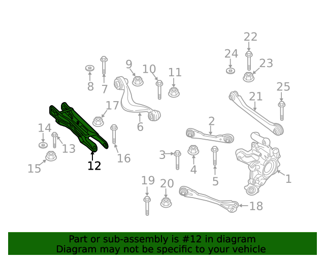 Genuine BMW 33-30-6-871-020 | Lower Control Arm | FREE Shipping on Most ...
