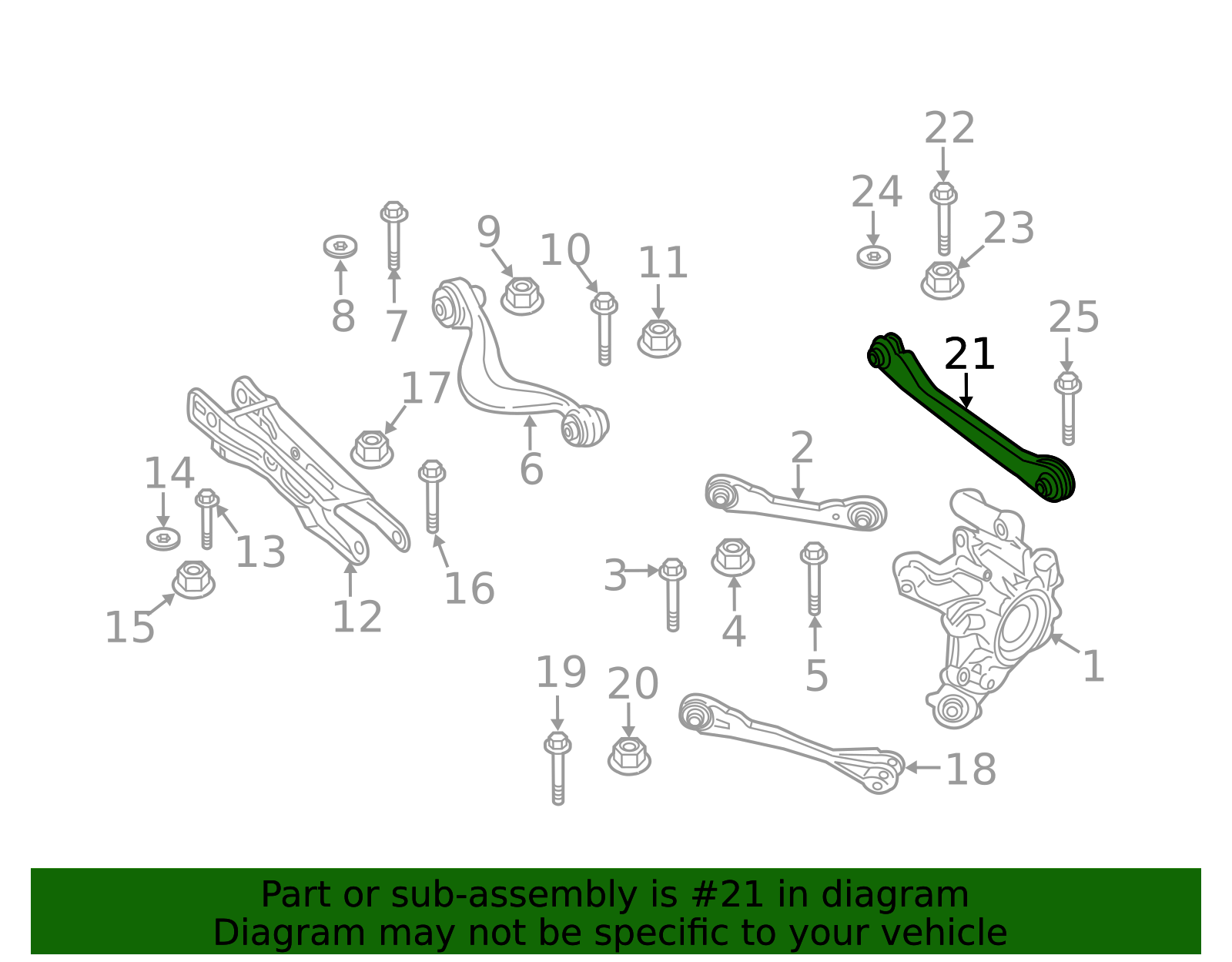 2018-2024 BMW Rear Lower Control Arm 33306871016 | OEM Parts Online