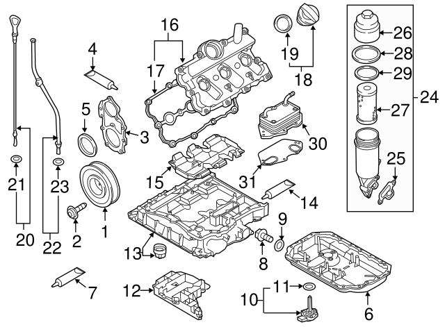 06E-109-285-H - Engine Timing Cover 2008-2017 Audi | AutoNation Parts