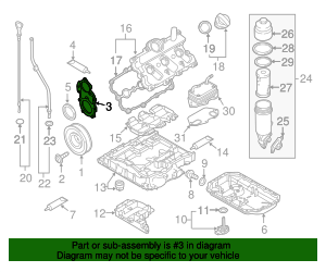 06E-109-285-H - Engine Timing Cover 2008-2017 Audi | AutoNation Parts