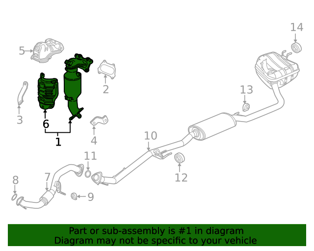 18150-5RD-L00 - Catalytic Converter 2020-2022 Honda CR-V | AutoNation Parts