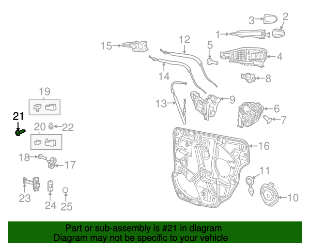 2013-2021 Mopar Check Strap Screw 6510532AA | TascaParts.com
