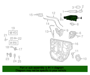 2014-2020 Mopar Interior Door Pull Handle Support - Passenger Side (RH ...