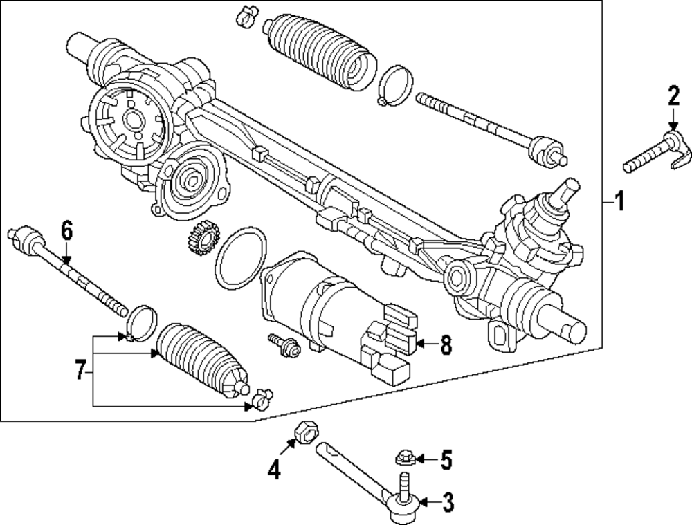 2024 Mazda CX-90 Inner Tie Rod KR9P-32-240 | TascaParts.com
