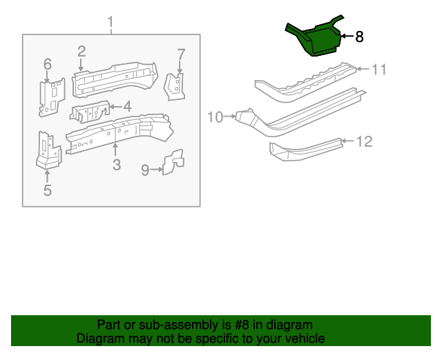 2014-2018 Toyota RAV4 Torque Box 57078-78010 | Toyota Parts Center