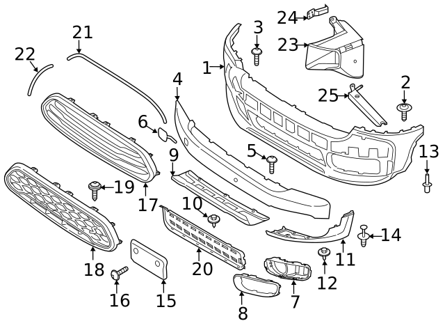 51-11-9-880-353 - Bumper Cover - 2021-2022 Mini Cooper Countryman ...