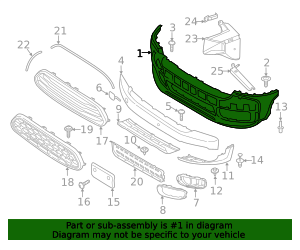 51-11-9-880-353 - Bumper Cover - 2021-2022 Mini Cooper Countryman ...