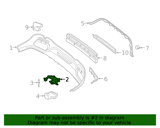 Genuine Bracket for 2018-2020 Mercedes-Benz | OEM Part# 222-885-61-01 ...