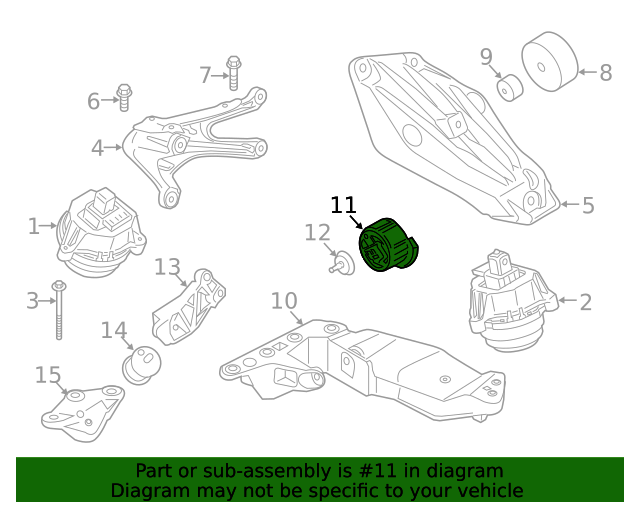 Genuine BMW 22-32-7-935-122 | Trans Mount | FREE Shipping on Most ...