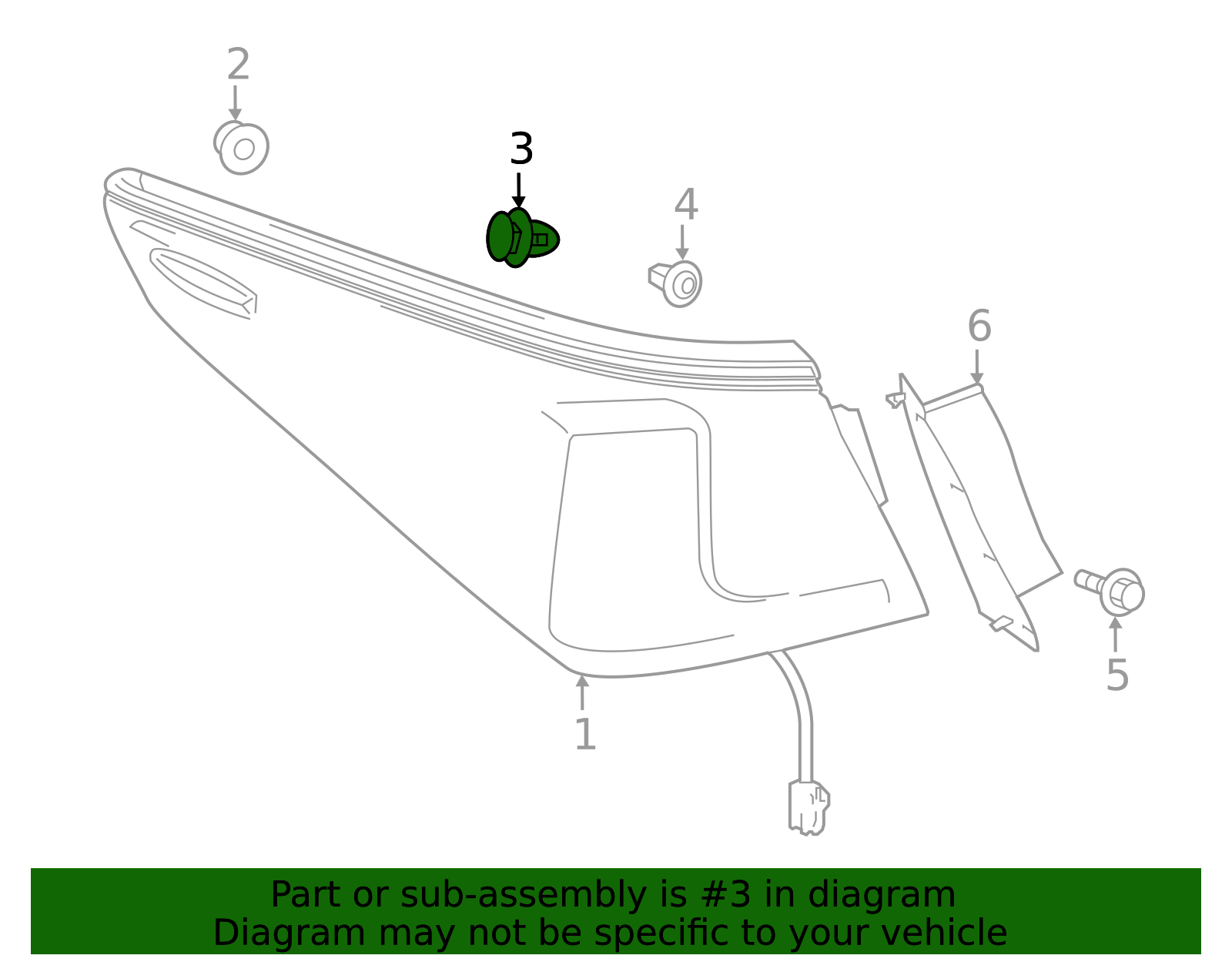 81496-60010 - Tail Lamp Guide For 2003-2025 Lexus | Lexus OE Parts