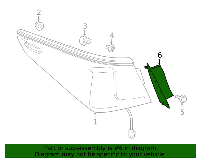 2019-2023 Lexus Tail Light Cover 81498-06050 | AutoNationParts.com