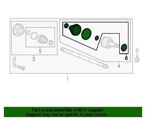 2016-2023 Chevrolet Camaro Passenger Side Rear Wheel Drive Shaft Outer ...