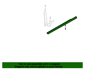 51-33-7-258-295 - Channel sealing,outside,door, front left 2012-2019 ...