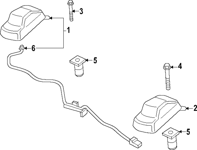 PC3Z-15442-A - Roof Lamp Assembly 2023-2024 Ford | AutoNation Parts