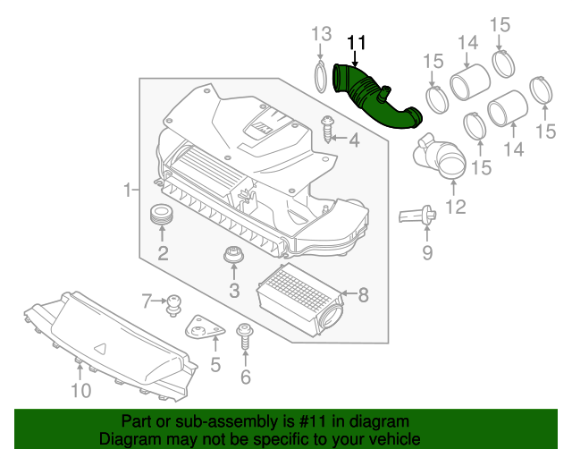 13717848381 - 2015-2019 BMW Outlet Duct (13-71-7-848-381) | Parts ...
