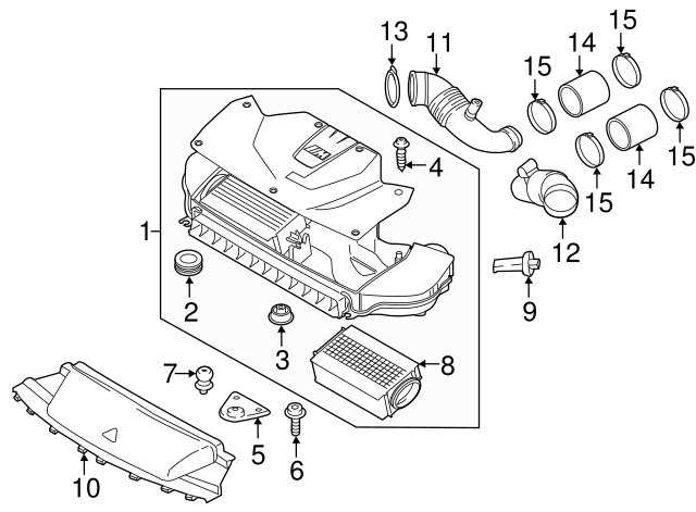 13717848381 - 2015-2019 BMW Outlet Duct (13-71-7-848-381) | Parts ...