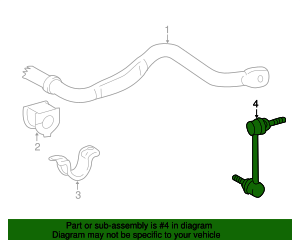 2003-2024 Toyota Link Assembly, Front Stabilizer, Right 48820-60050 ...