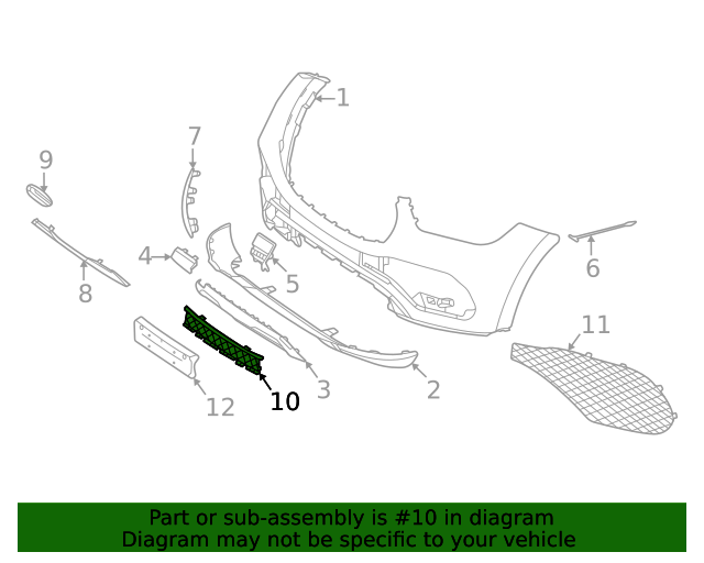 167-885-56-04 - Center Grille 2020-2023 Mercedes-Benz | Mercedes-Benz ...