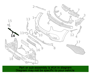 167-885-89-02 - Lower Grille 2020-2021 Mercedes-Benz | Mercedes-Benz ...