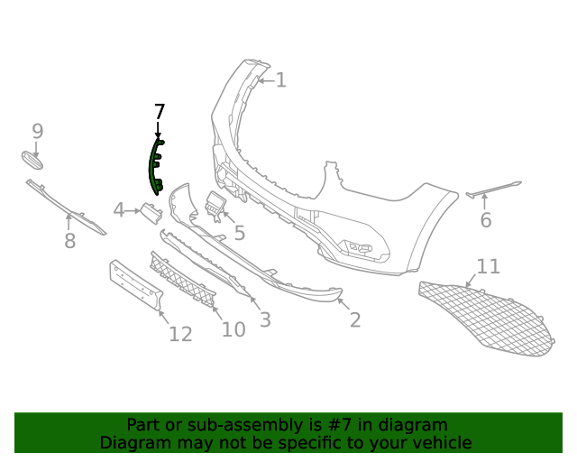 2020-2023 Mercedes-Benz Filler Trim 167-885-03-05 | MB OEM Parts