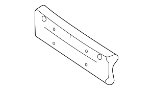 Mercedes-Benz OEM License Bracket Part# 167-885-00-00 | OEM Vehicle Parts