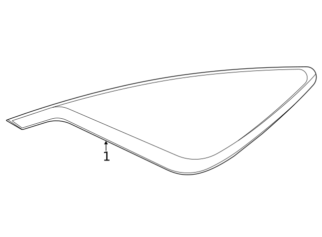 2022-2024 Genesis GV70 Quarter Glass 87820-AR500 | QuirkParts