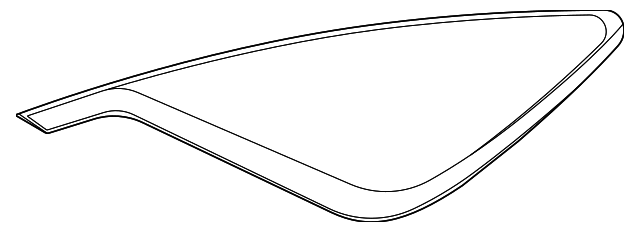 2022-2024 Genesis GV70 Quarter Glass 87820-AR500 | QuirkParts