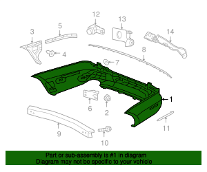 2010-2015 Jaguar Bumper Cover C2D5373XXX | JaguarParts.com