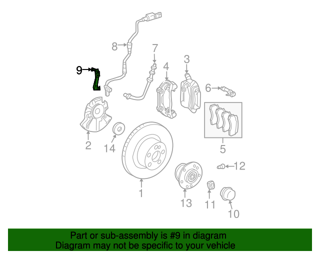 211-545-10-40 - ABS Sensor Bracket 2003-2011 Mercedes-Benz | Mercedes ...