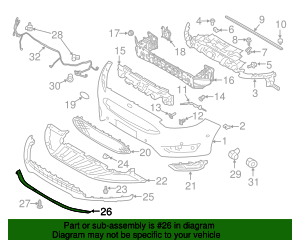 F1EZ-17626-B 2015-2018 Ford Focus Deflector | Fairway Ford Parts