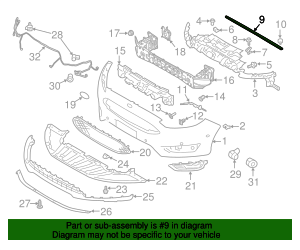 F1EZ-17232-C - Seal Strip 2017-2018 Ford Focus | Ford Parts Direct