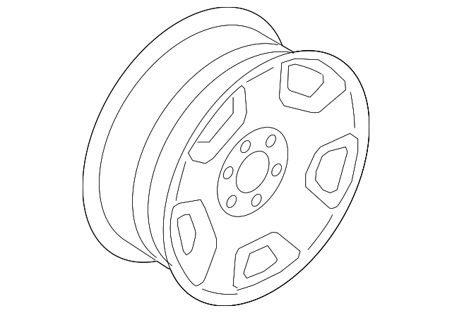 Genuine OEM Ford Part - Wheel, Steel 9L3Z-1007-K | Genuine OEM Ford ...