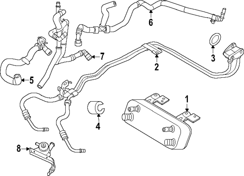2024 Ford Ranger Coolant Hose MB3Z-8A577-M | OEM Parts Online