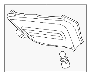 Genuine OEM Backup Lamp Part# 92406-S1000 Fits 2019-2020 Hyundai Santa ...