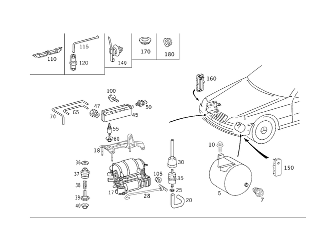 220-327-12-86 - Protective Metal Sheet 2000-2006 Mercedes-Benz ...