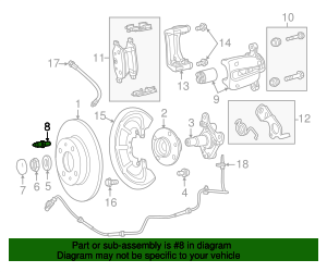 2012-2020 Mopar Wheel Lug Stud 6509744AA | TascaParts.com
