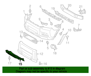 2010-2013 Toyota 4Runner Lower Cover 52129-35010 | Toyota Parts Center