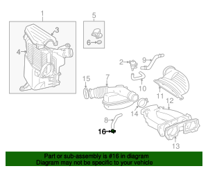90080-46345 - Inlet Connector Clamp - 1997-2005 Lexus | MyLexusParts