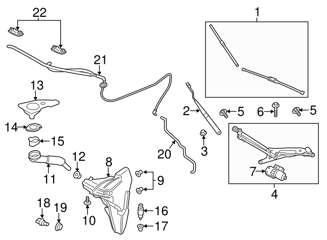 9P1-955-985 - Windshield Washer Nozzle 2012-2024 Porsche | AutoNation Parts