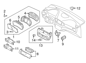 2017-2019 Hyundai Ioniq Instrument Cluster Bracket 94365-G2100 | OEM ...