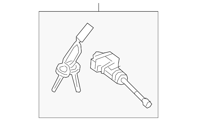 Genuine Lock Cylinder for 2017-2020 Hyundai Elantra | Part# 81970-F2B00 ...