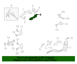 2017-2018 Hyundai Elantra Exterior Door Handle Base 82655-F3000 ...