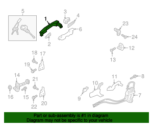 82651-F2200 - Exterior Door Handle 2017-2020 Hyundai Elantra ...