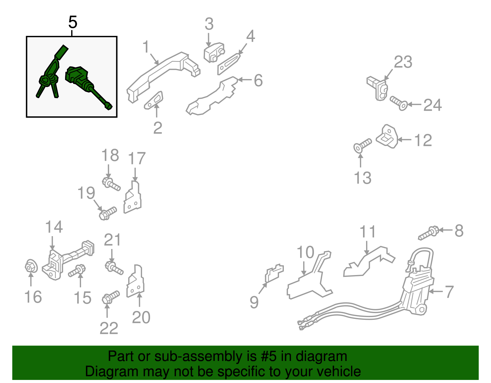 81970-F2B00 - Door Lock Cylinder 2017-2020 Hyundai Elantra | AutoNation ...